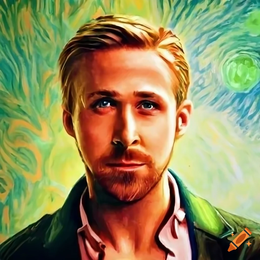 Ryan gosling as dances with wolves on Craiyon