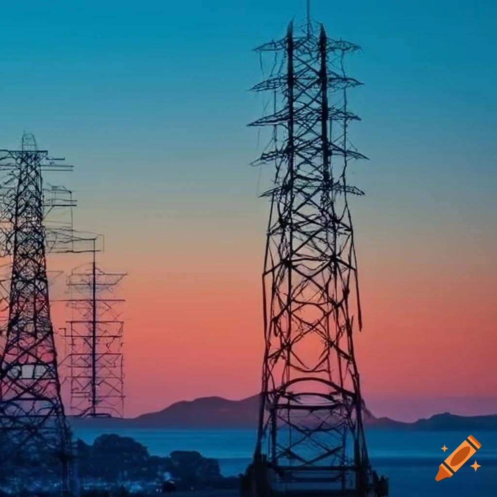 Electric grid infrastructure on Craiyon