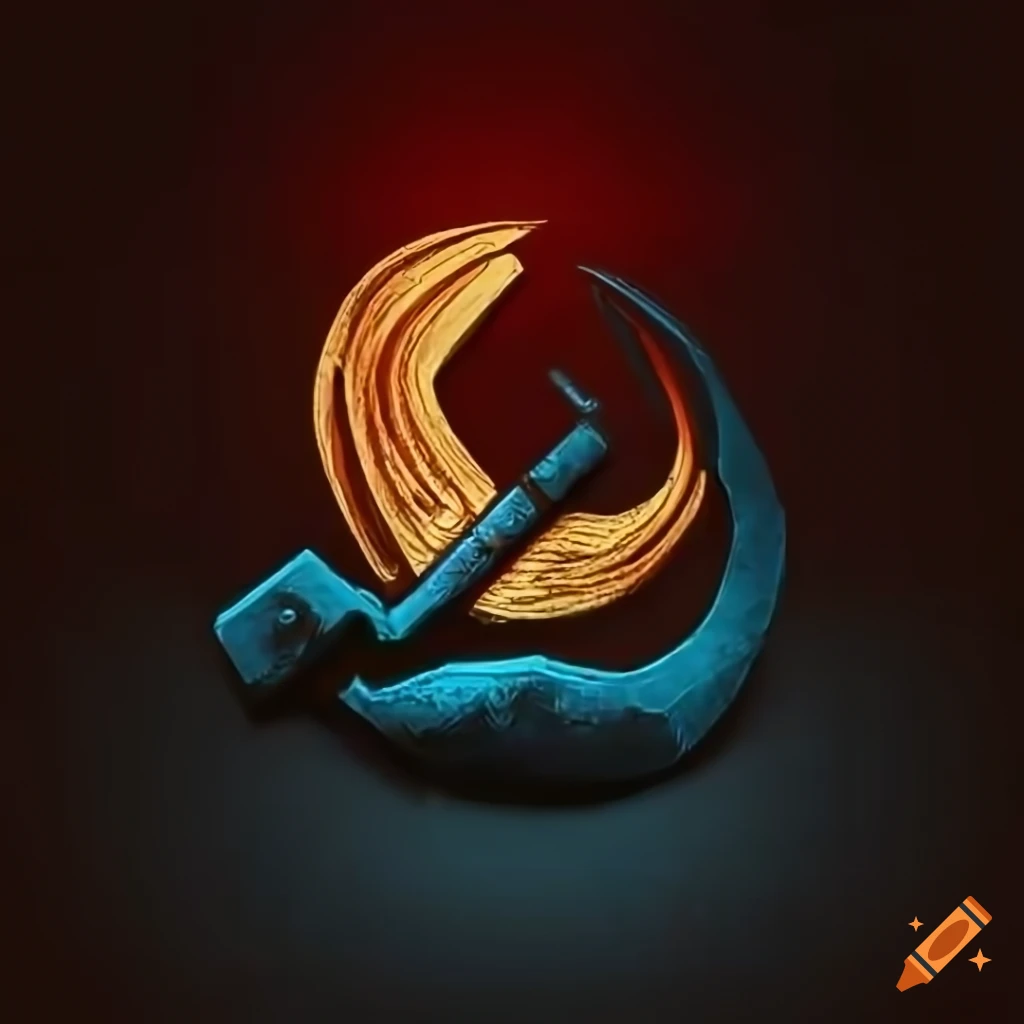 Cyberpunk 2077 inspired ussr hammer and sickle
