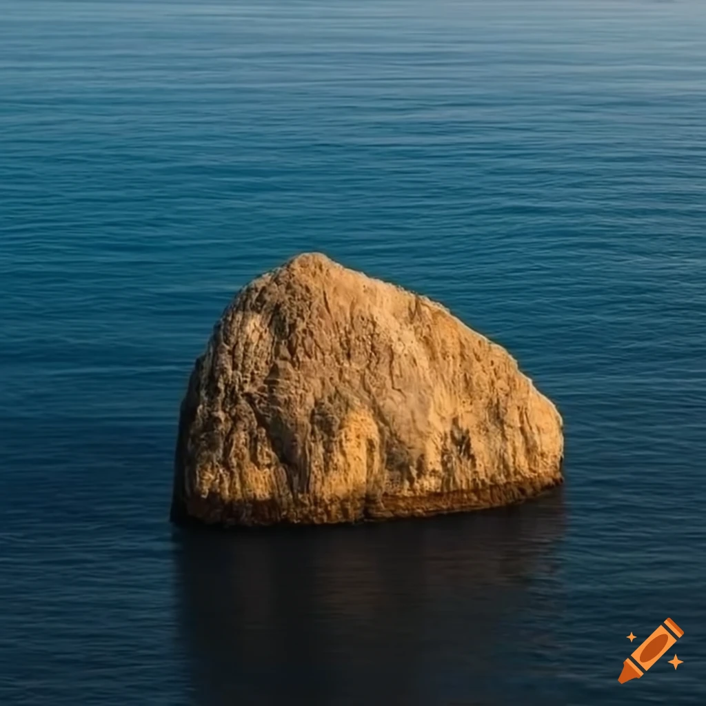 Stunning ocean view with a rock formation