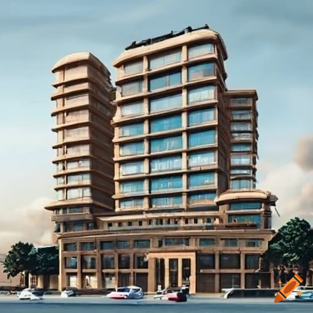 Image of a large building on Craiyon