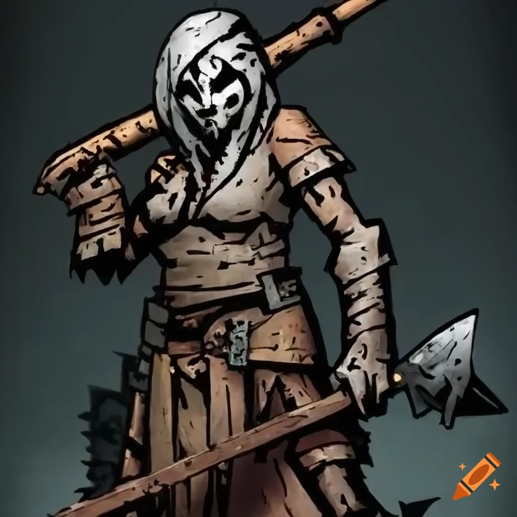 Darkest dungeon war banner in fantasy artwork style on Craiyon