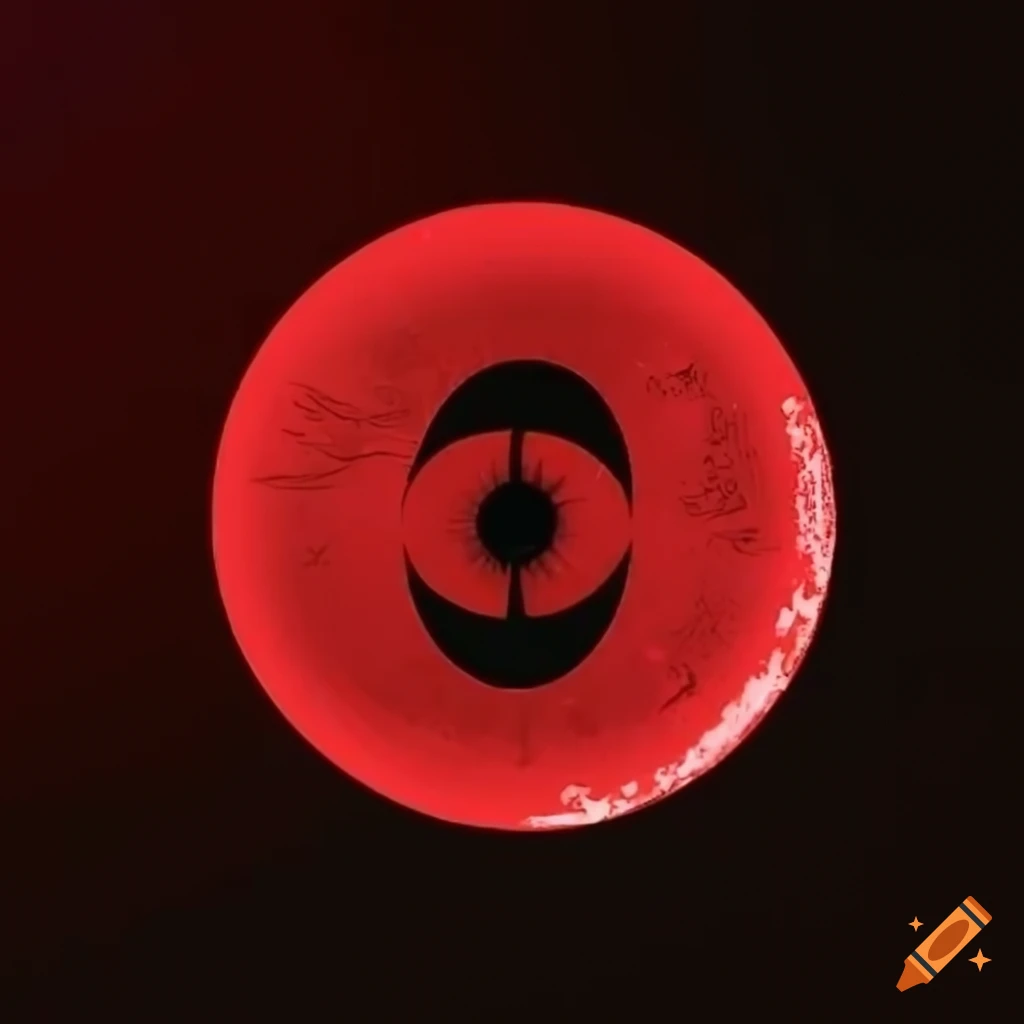 Red eye logo on Craiyon