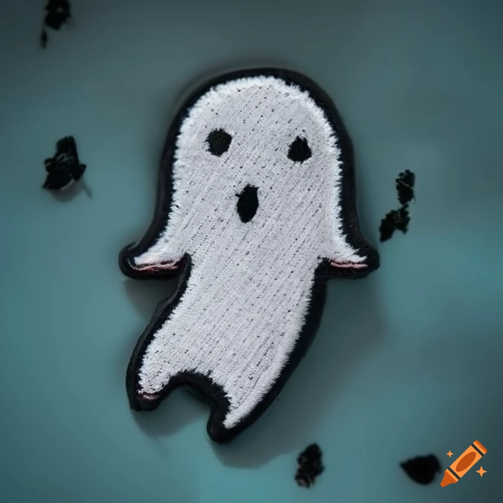 Whimsical ghost patch on Craiyon