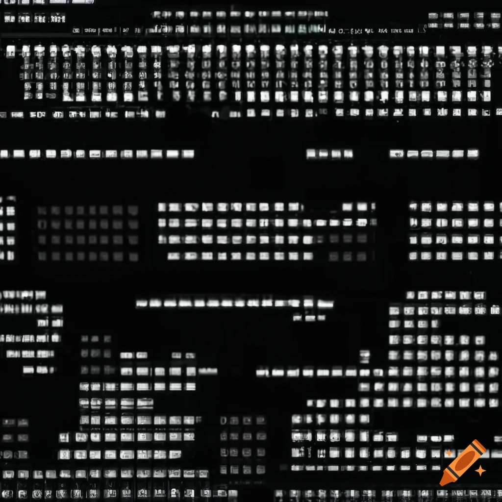 Photograph of computer code in 8bit style on Craiyon