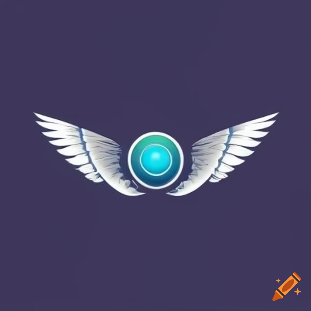 Aviation company logo with unique flight wings design on Craiyon