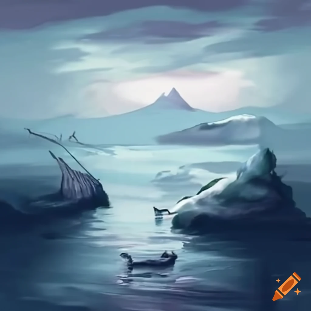 Digital art depicting transformed sparse islands on Craiyon