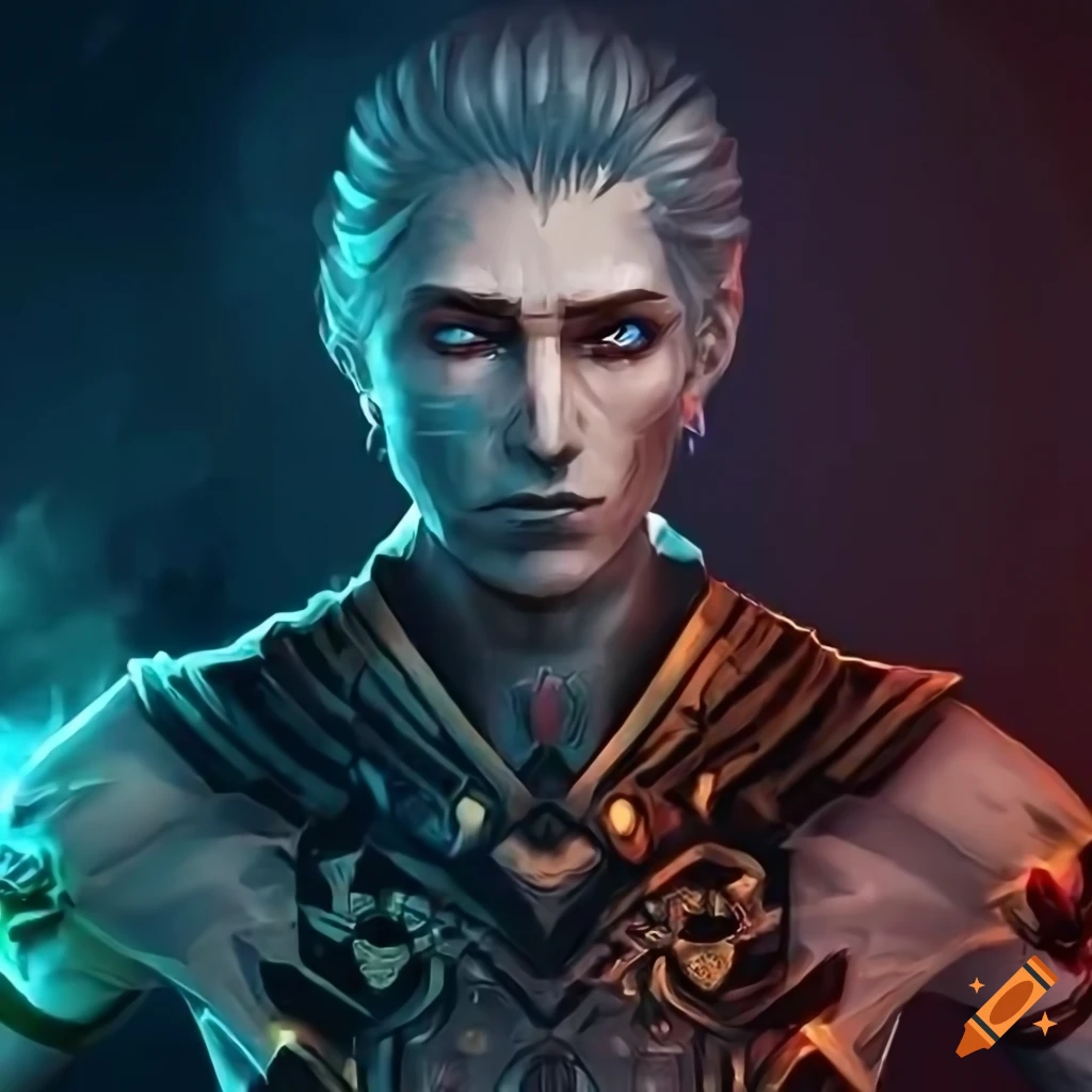 Futuristic street techno-mage on Craiyon