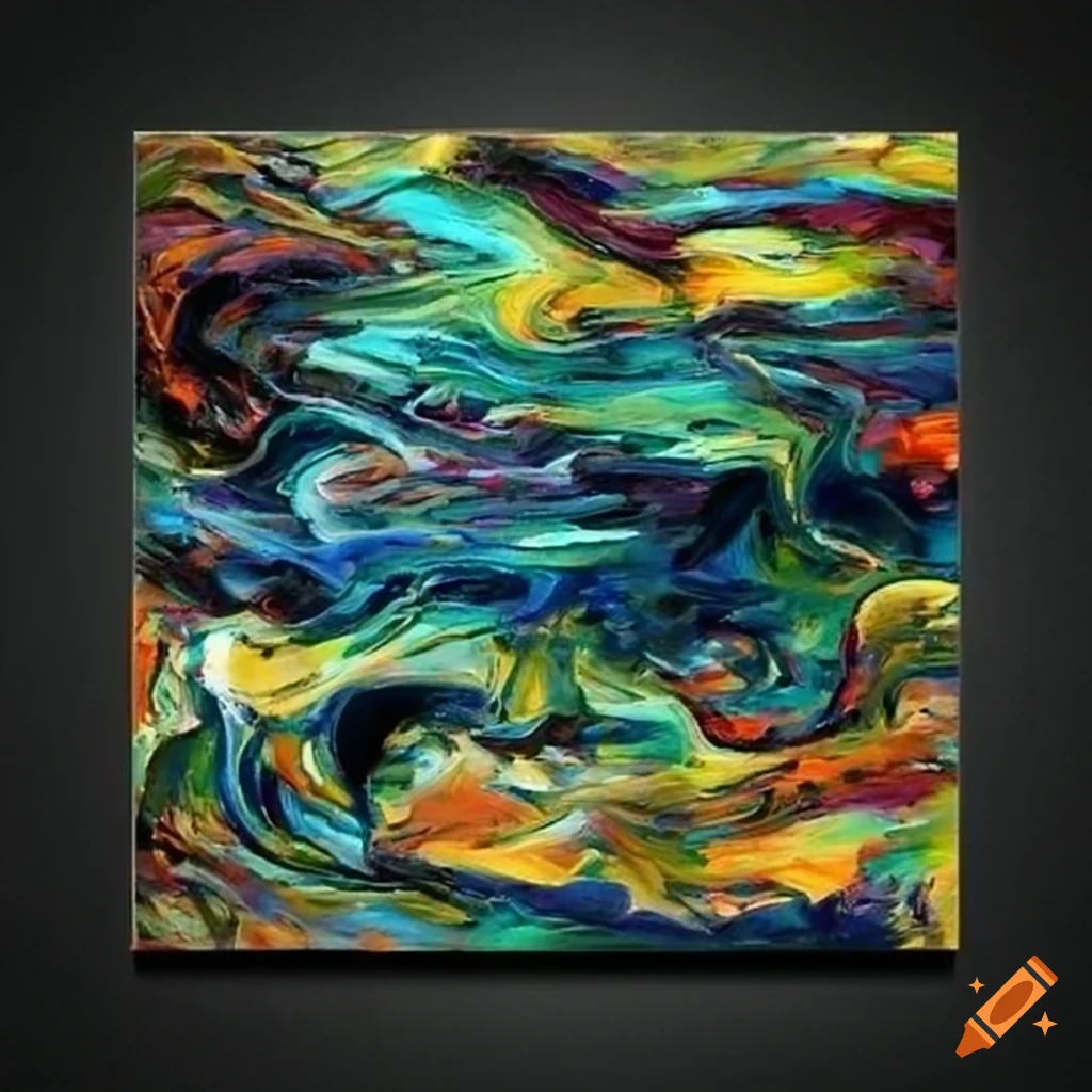 Orphism abstract painting inspired by beethoven's 5th symphony