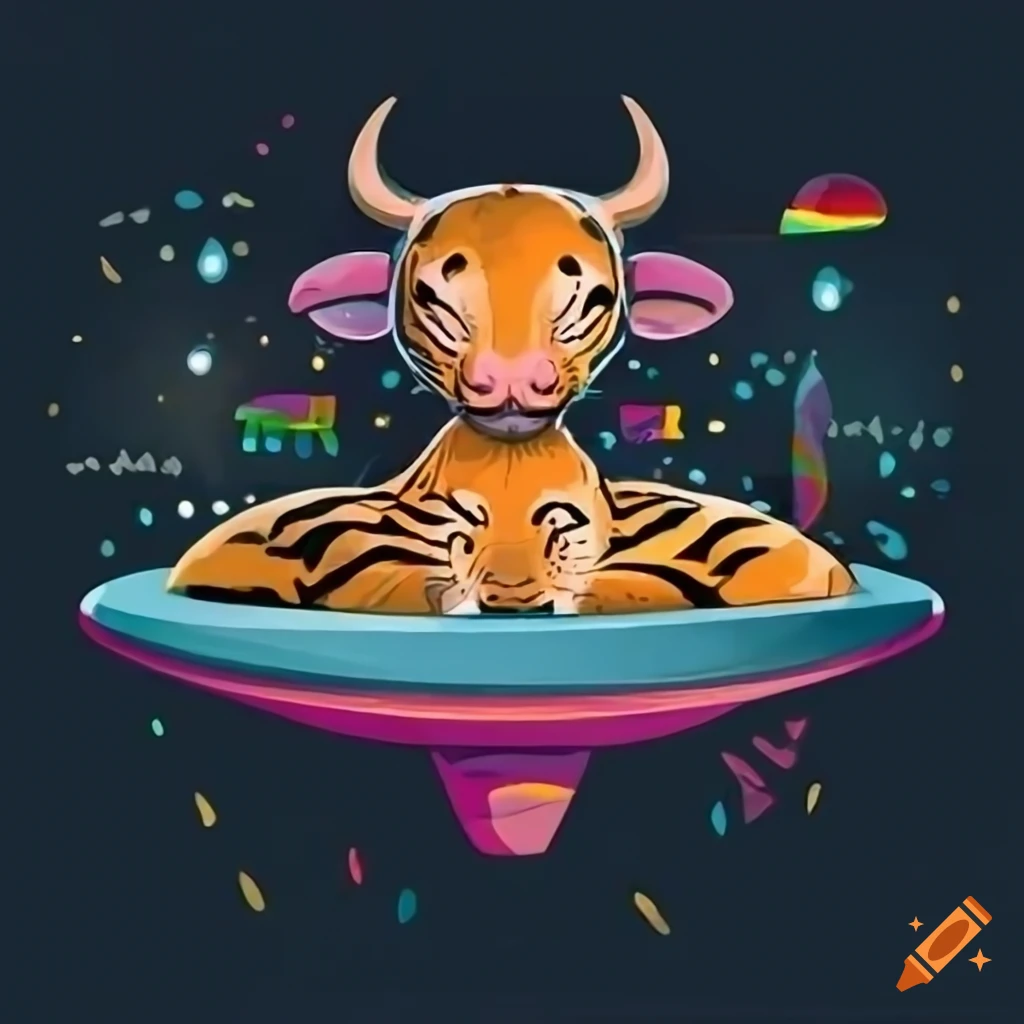 Sculpted cow movie poster in 'cuckoo clock' style by norman rockwell on ...