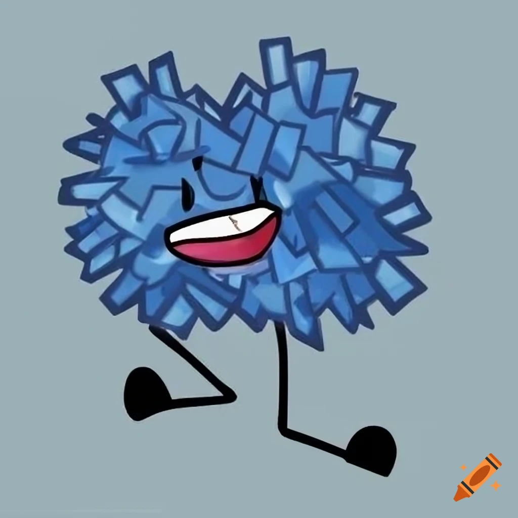 Bfb cheerleader blue object on Craiyon