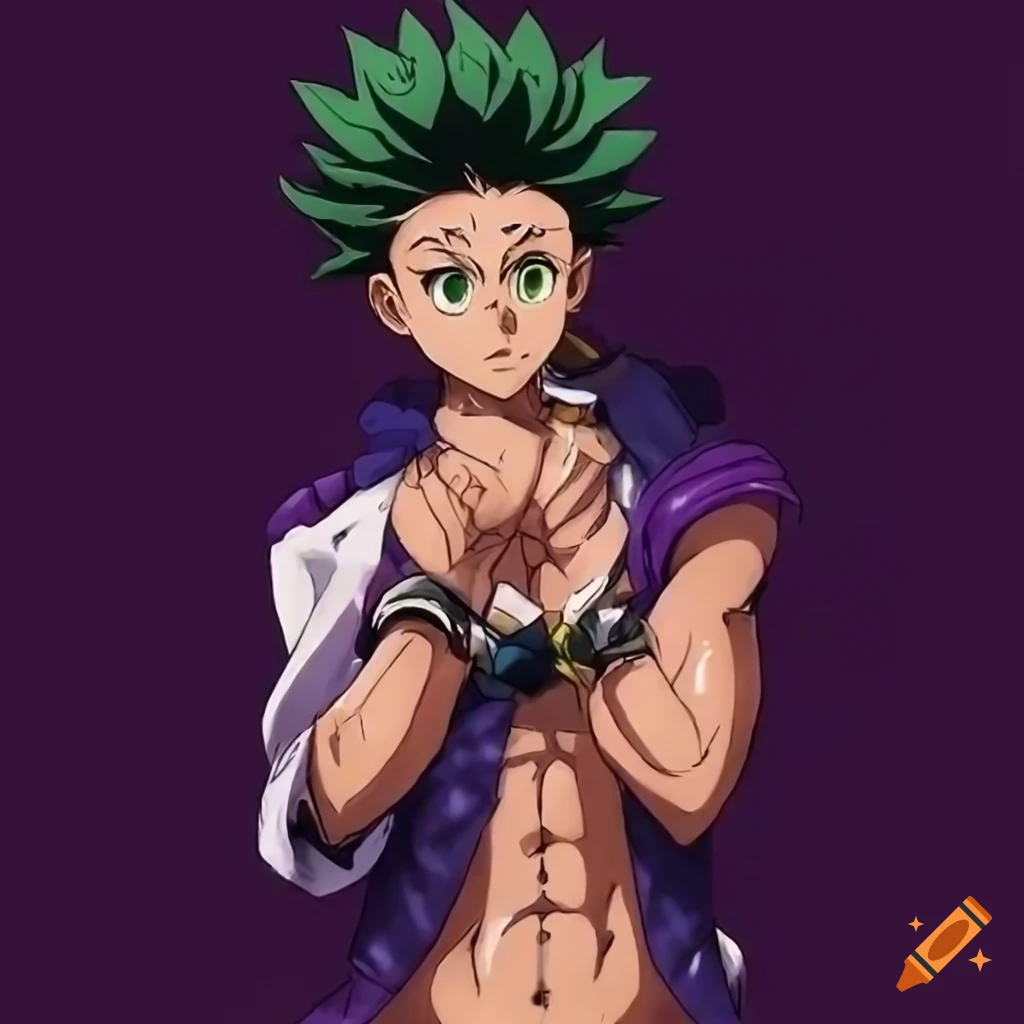 Image promoting a funny battle shonen anime web series on Craiyon