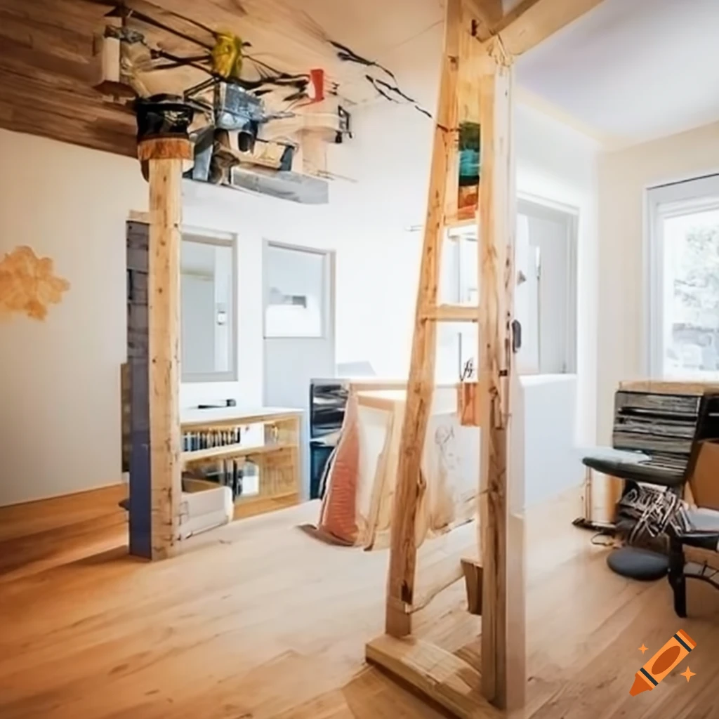 Interior of a creative build space on Craiyon