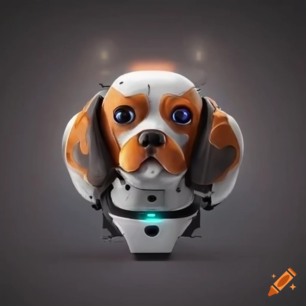 Future robot dog in cool gaming design on Craiyon