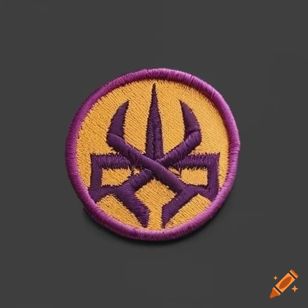Minimalist logo patch for war