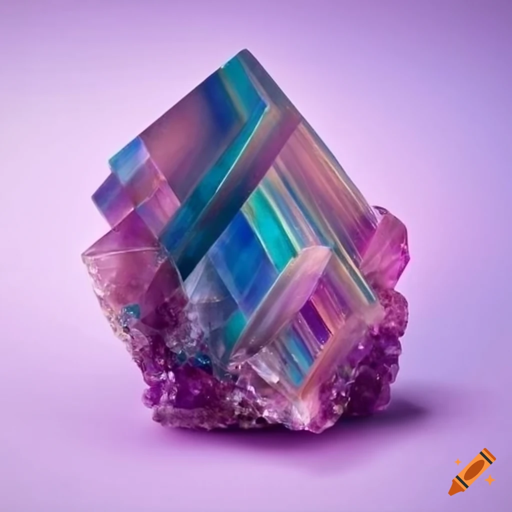 Painting of amethyst crystals