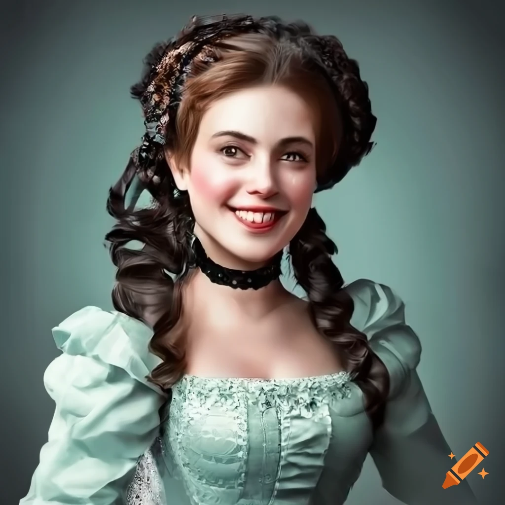 Portrait of a young woman with a beautiful smile