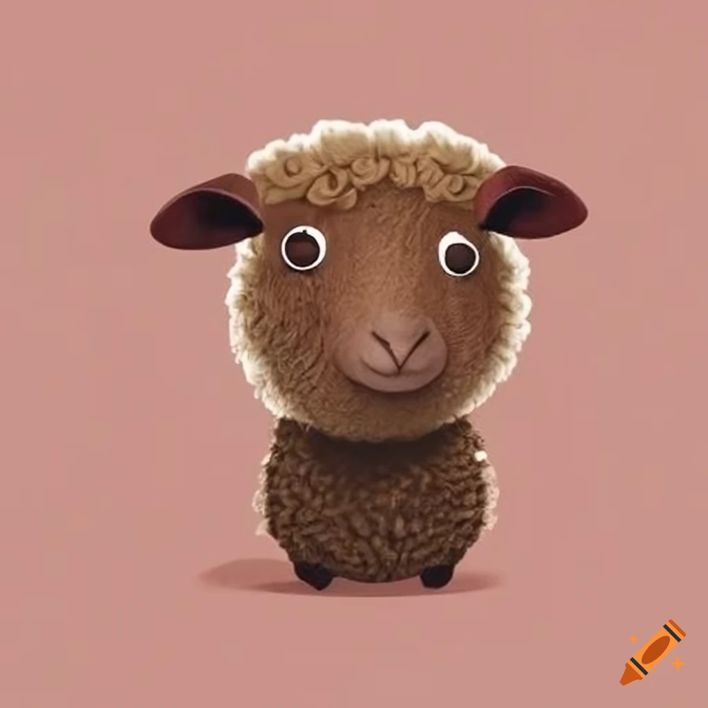 Brown sheep on Craiyon