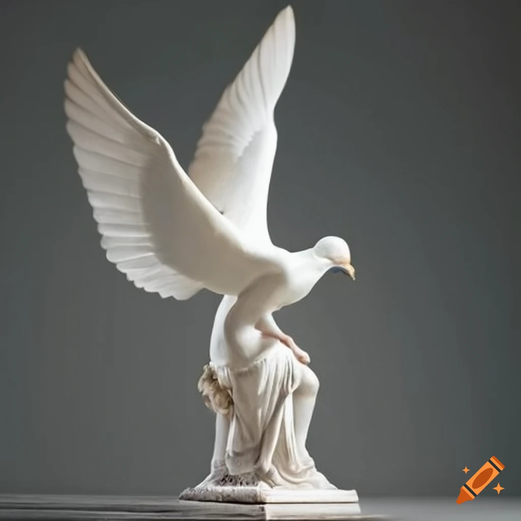 Sculpture of doves by antonio canova on Craiyon