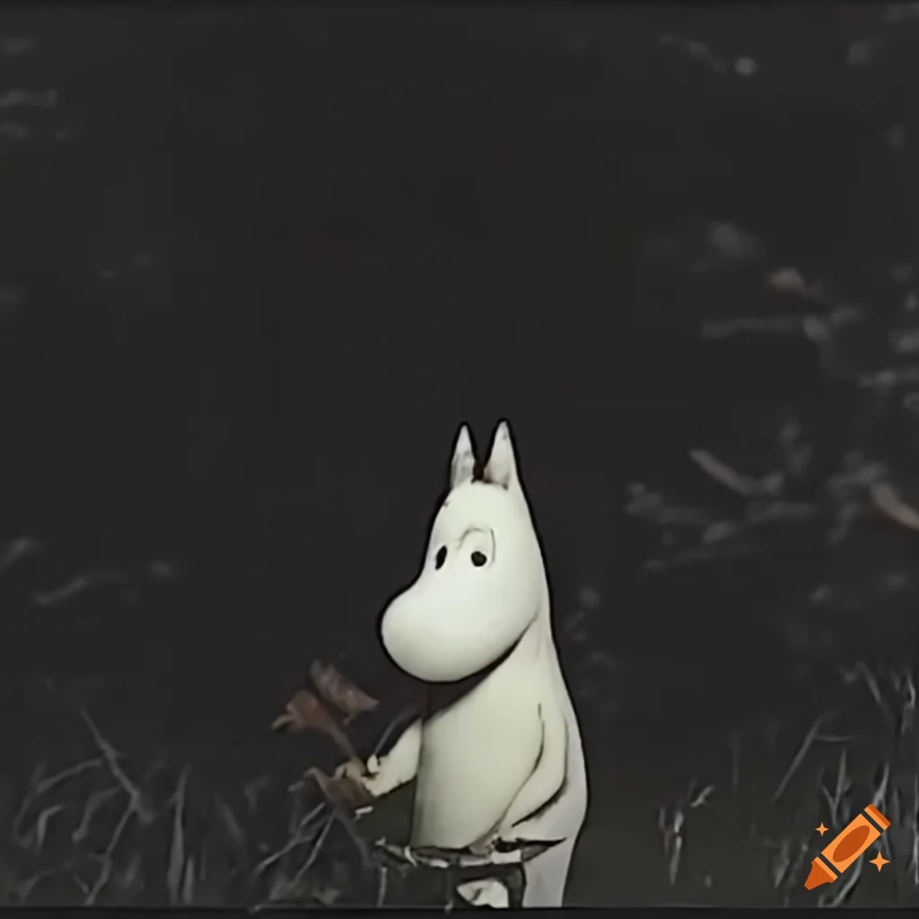 Image of moomin from the moomins 1990 on Craiyon