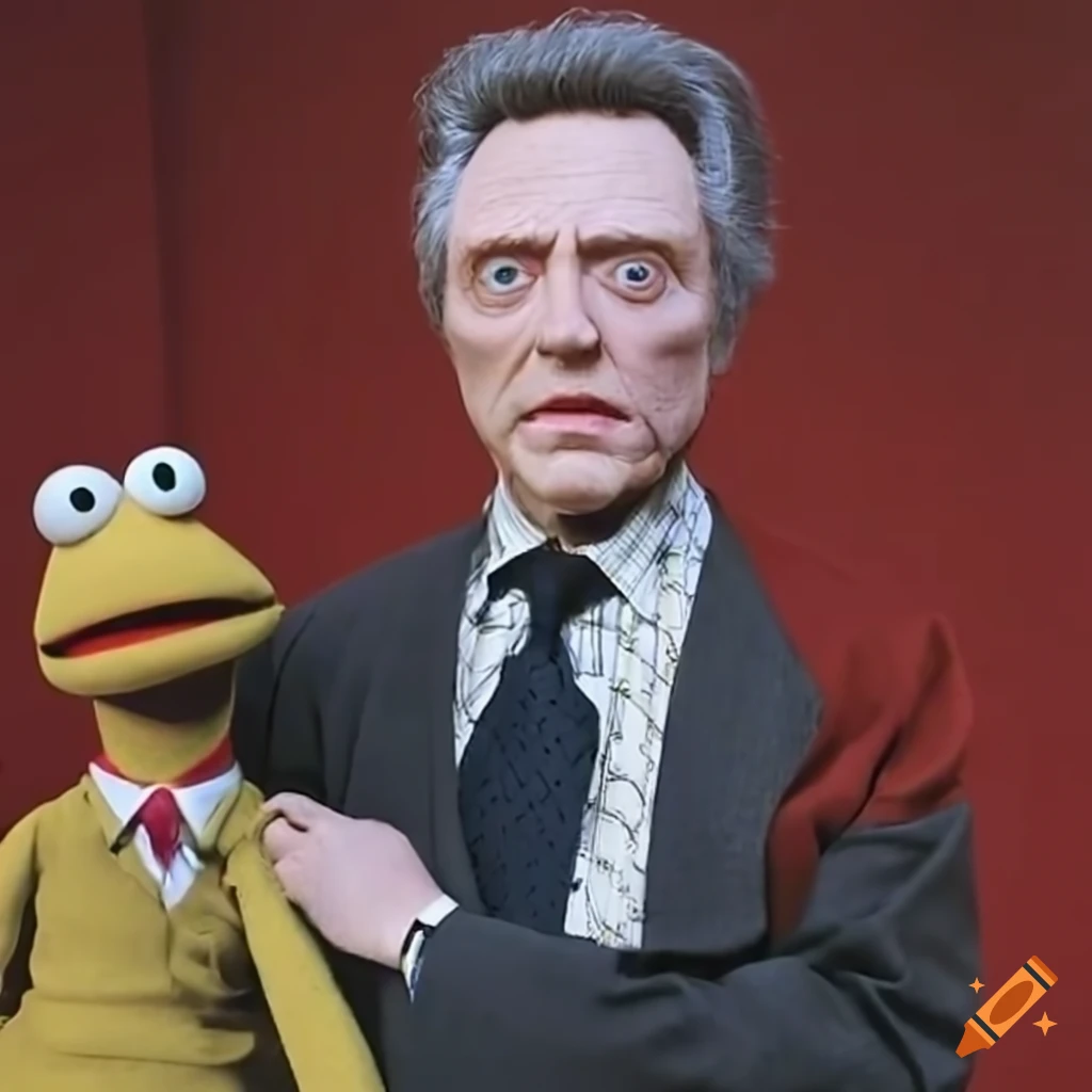 Christopher Walken As A Muppet Puppet On Craiyon