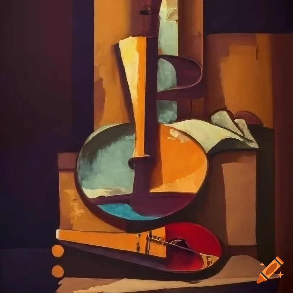 Modern still life artwork inspired by cubism on Craiyon