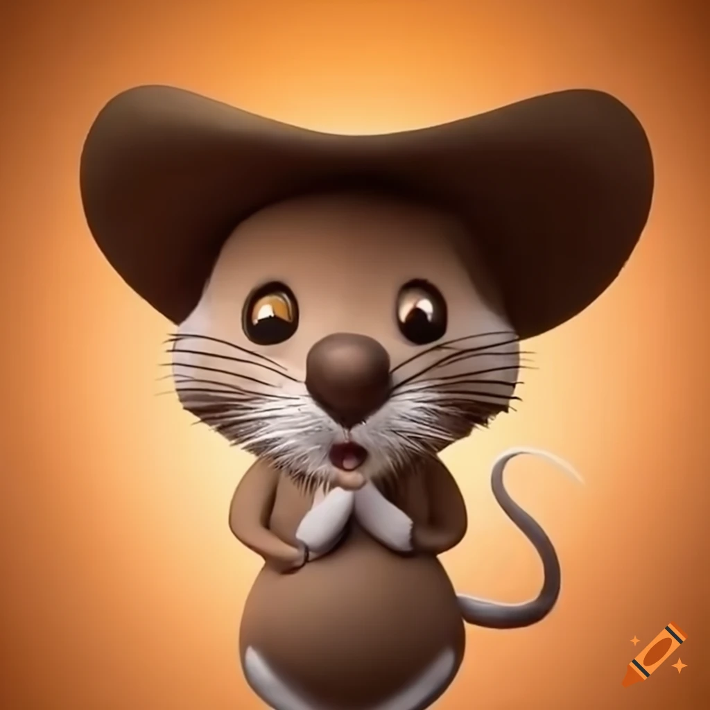 Image of a mouse giving a speech on Craiyon