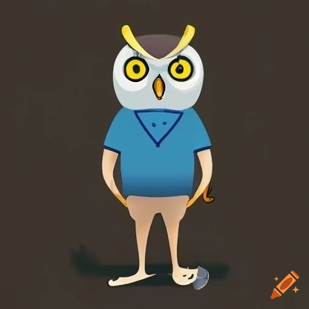 Funny image of an owl playing golf on Craiyon