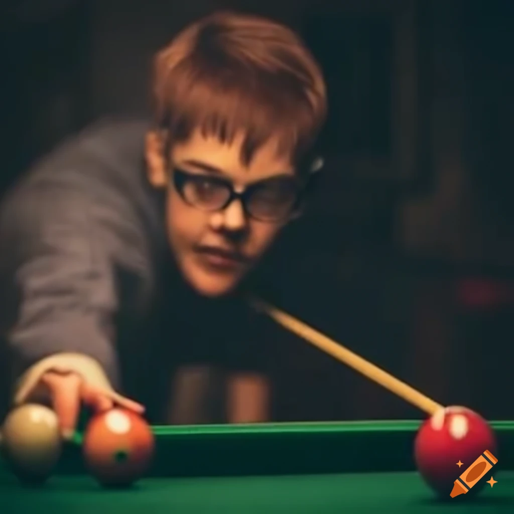Close-up of a classic french billiards table on Craiyon