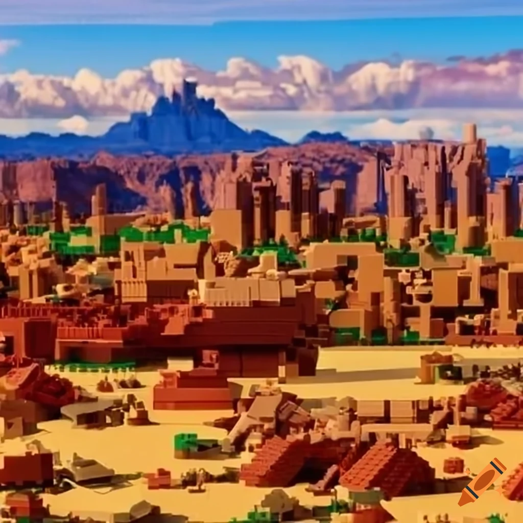 Lego set of arizona landscape on Craiyon