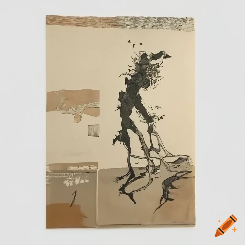 Colorful monotype art of plant roots with wings on Craiyon