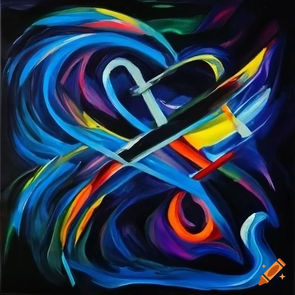 Orphism abstract painting of a symphony on Craiyon