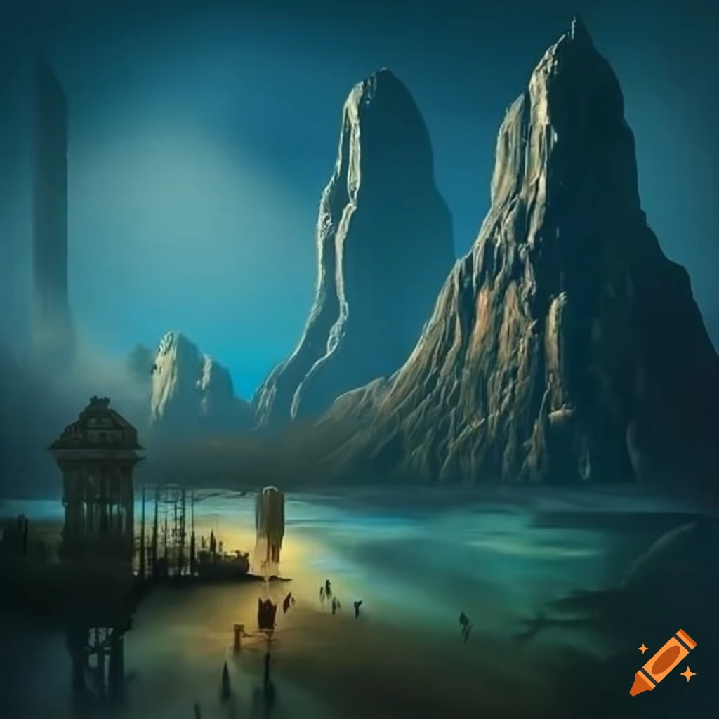 Post-apocalyptic civilization with remnants of advanced technology on ...