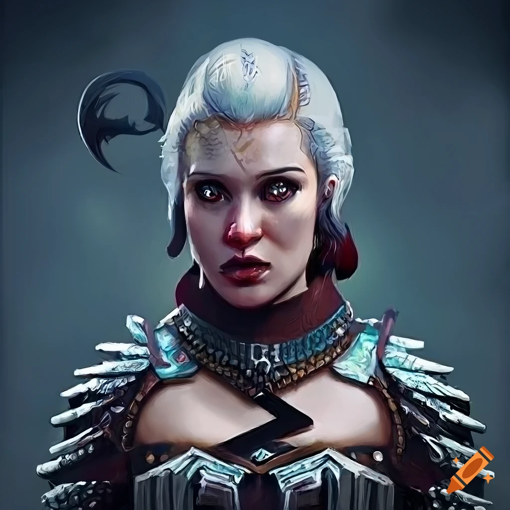 Portrait of a fierce chinese woman warrior in a video game on Craiyon