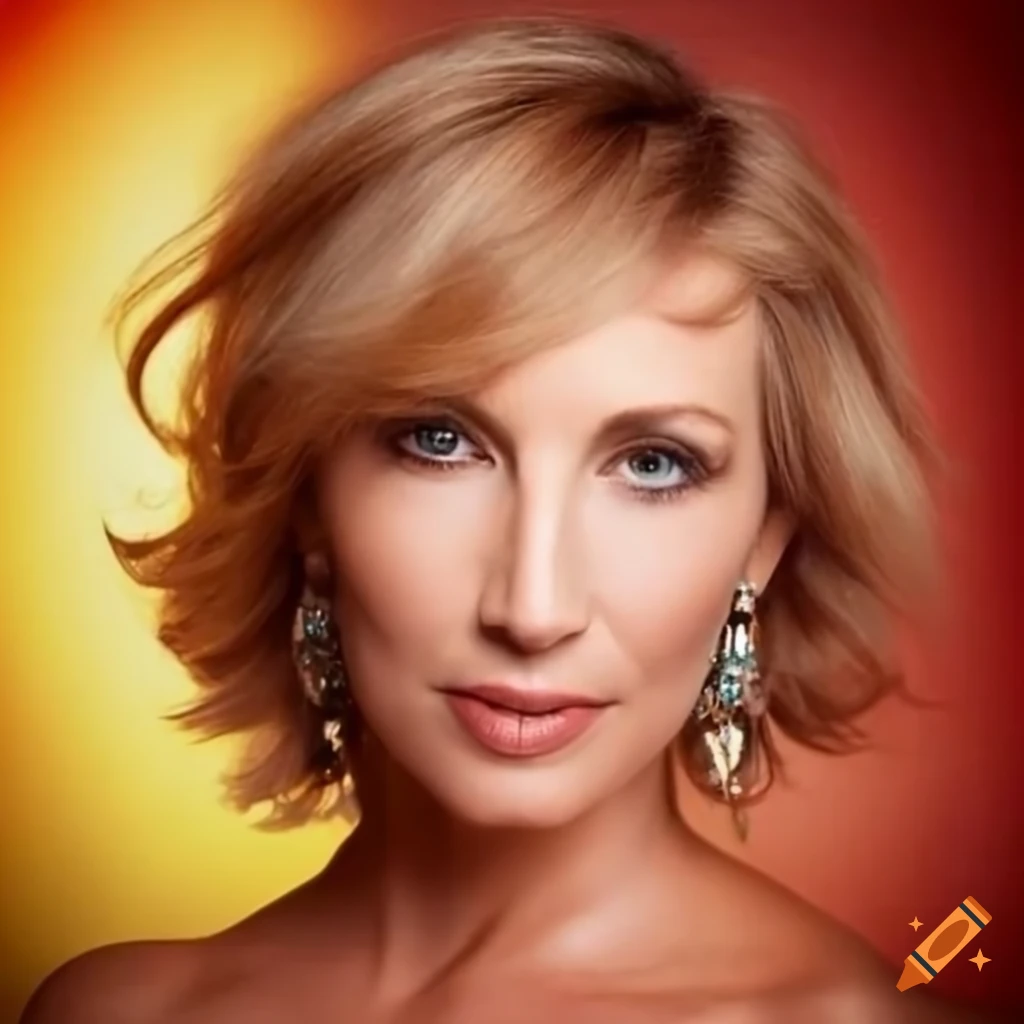 Portrait of jamie colby with a bright background on Craiyon