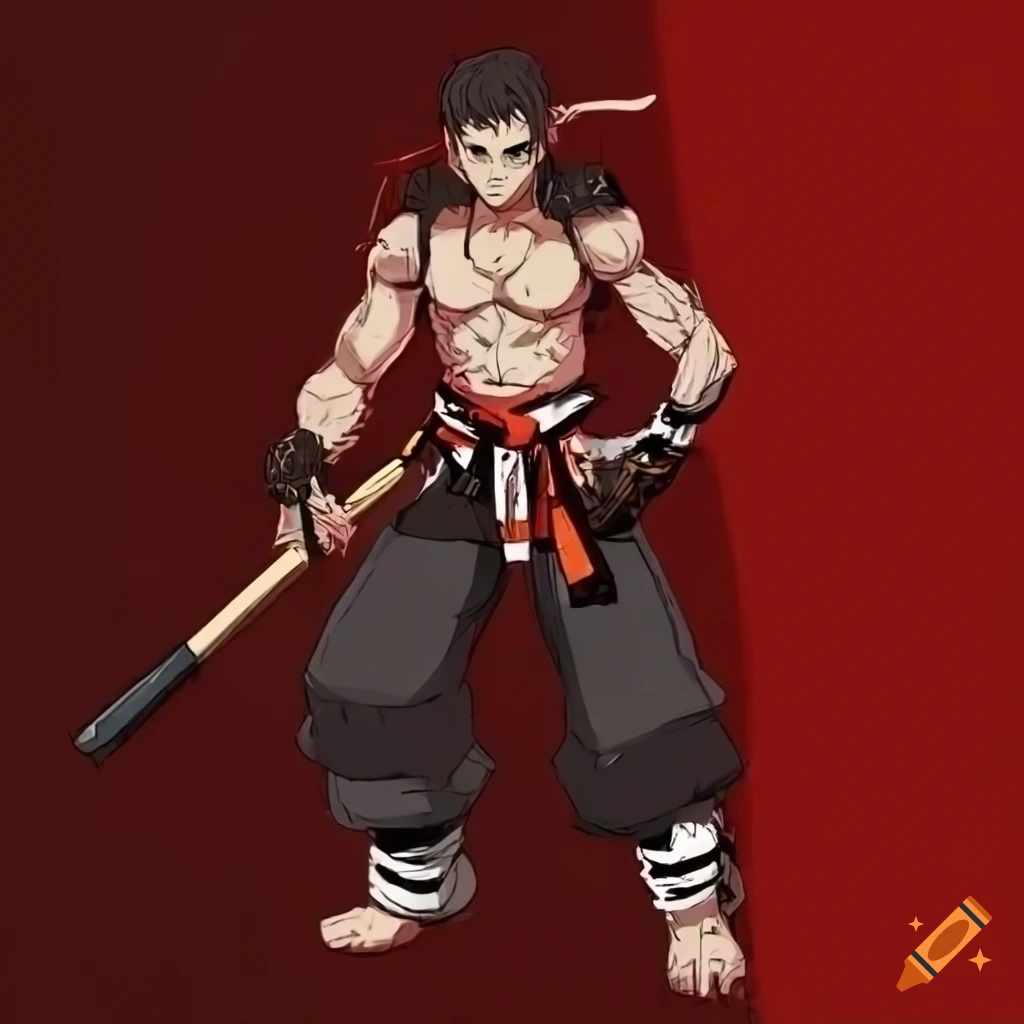 Kenpachi zaraki fused with toppo god of destruction in medieval armor ...