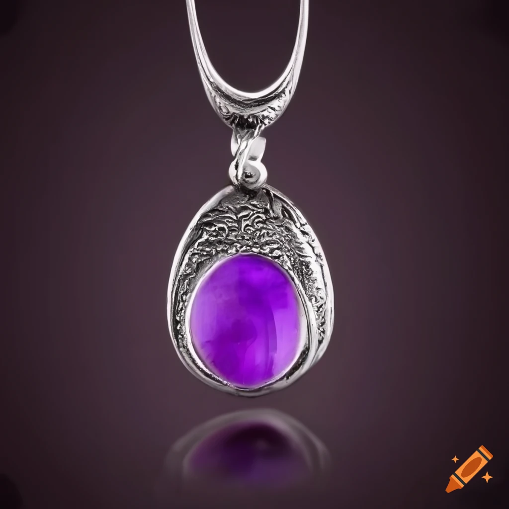 Amulet with violet stone