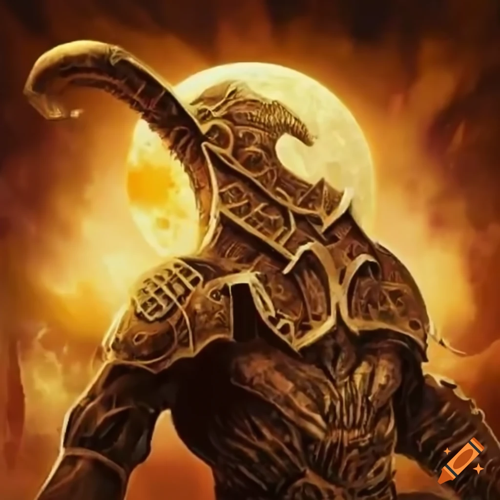 Art of eldritch horror on the moon