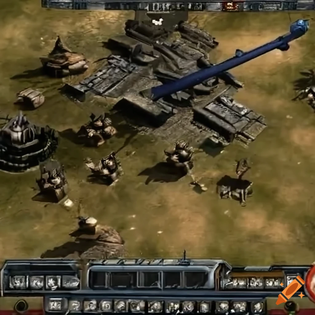 Illustration representing a game mode in a strategy video game