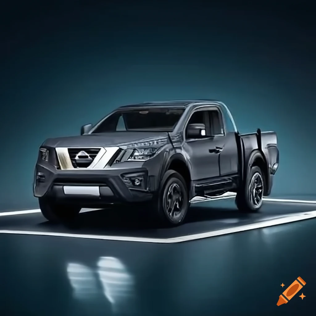 Futuristic pick-up truck on a spaceship bridge on Craiyon