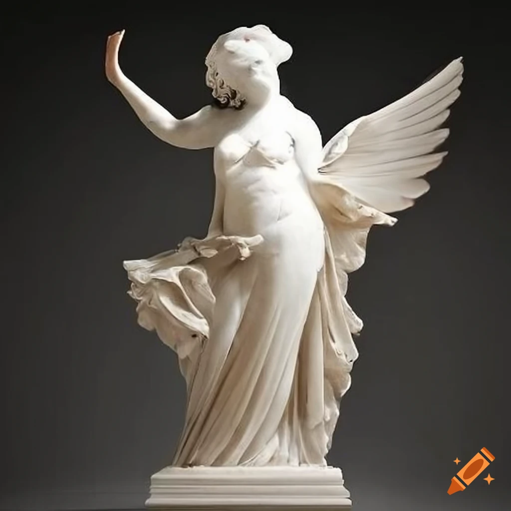 Sculpture of a white dove by antonio canova on Craiyon