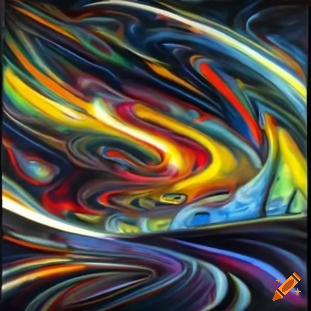 Orphism abstract painting of beethoven's 5th symphony on Craiyon