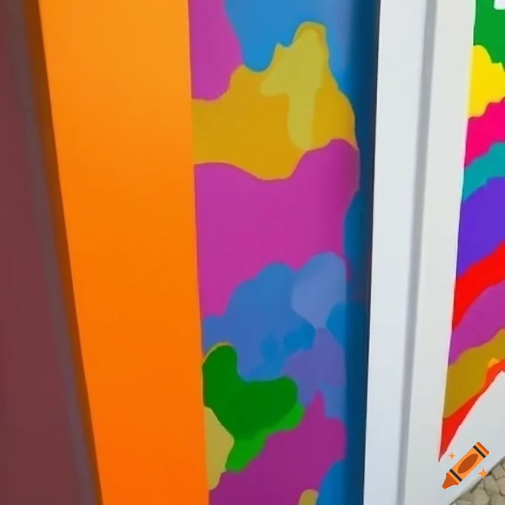 Colorful corner dedicated artwork