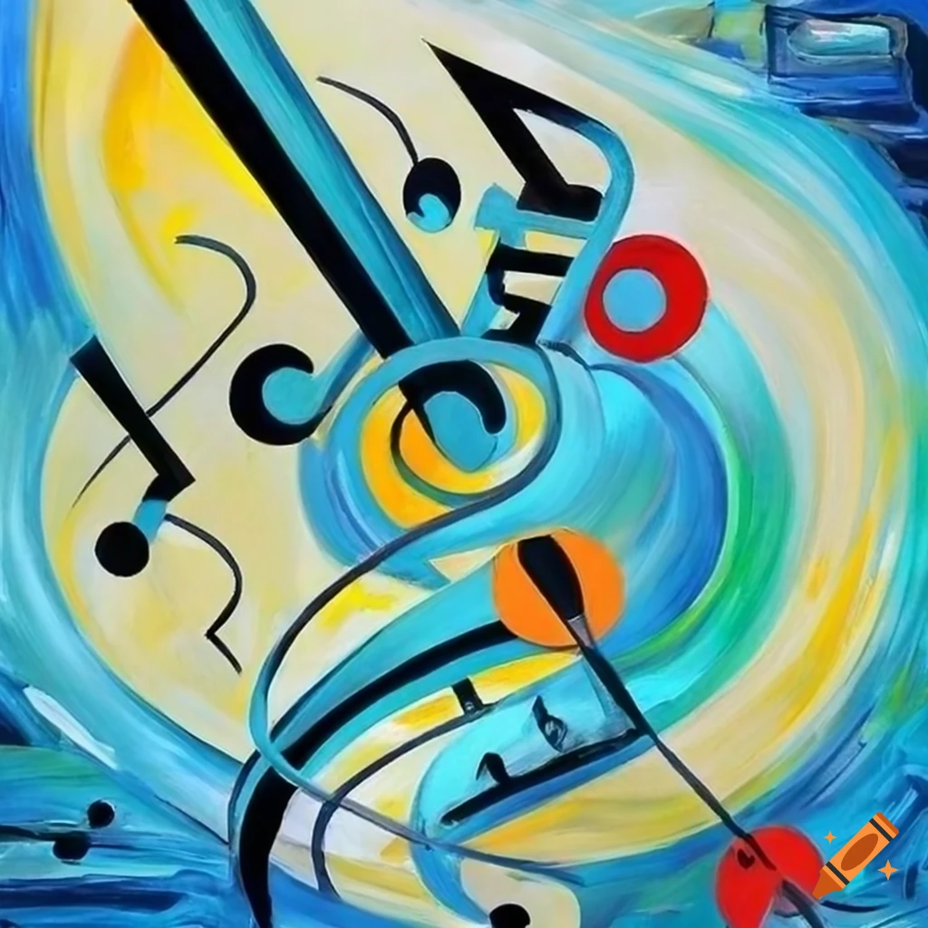 Orphism abstract painting of a symphony on Craiyon