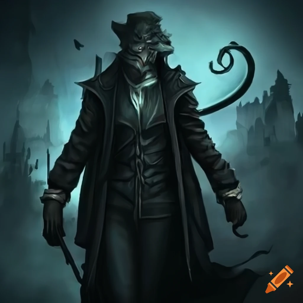 Image depicting a treacherous spy agent in a dark fantasy setting on ...