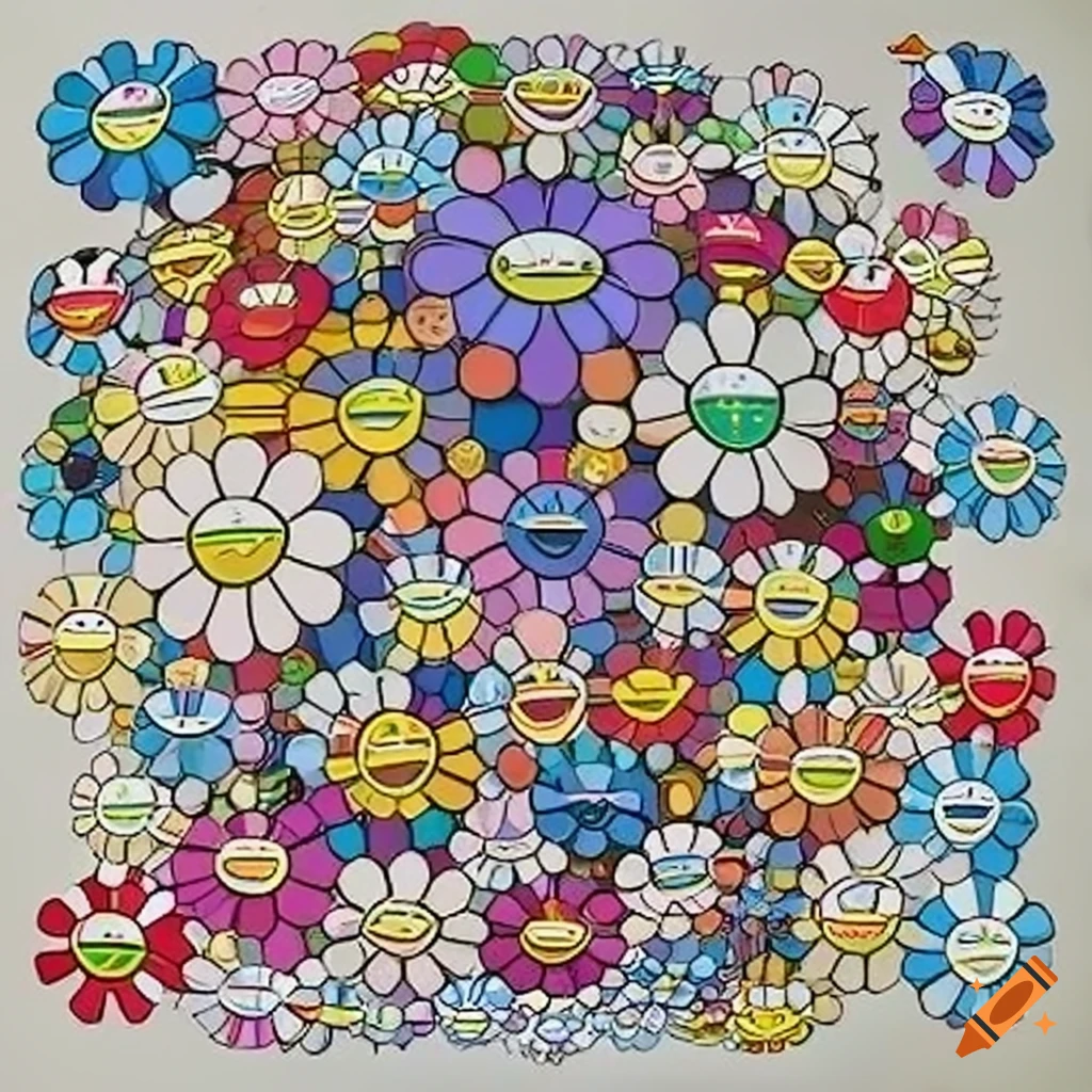 Painting by takashi murakami on Craiyon