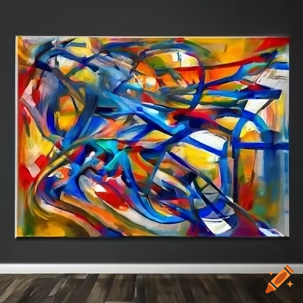 Orphic abstract painting inspired by Beethoven's 5th symphony on Craiyon