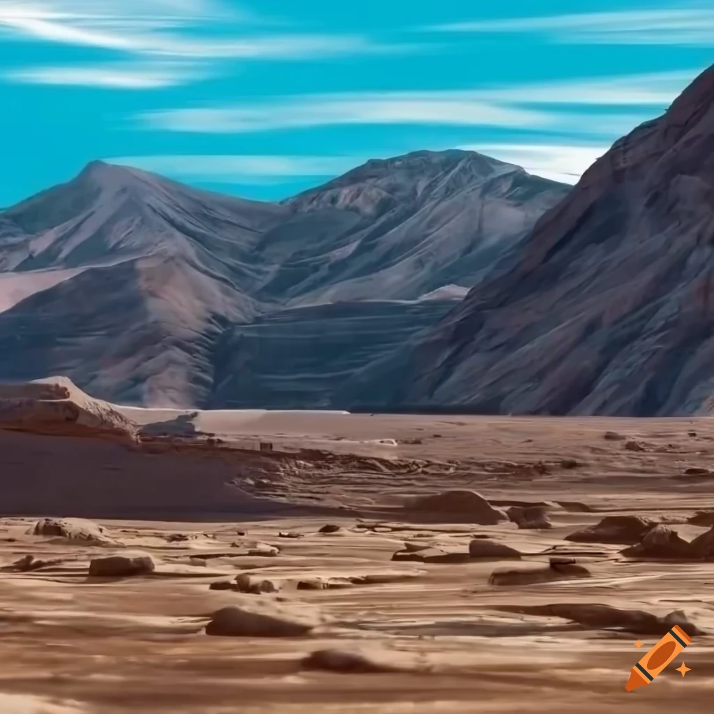 Rocky nature background for parallax effect on Craiyon