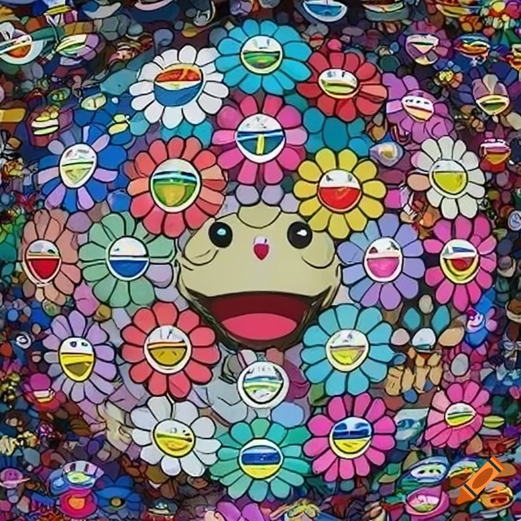 Painting by takashi murakami on Craiyon