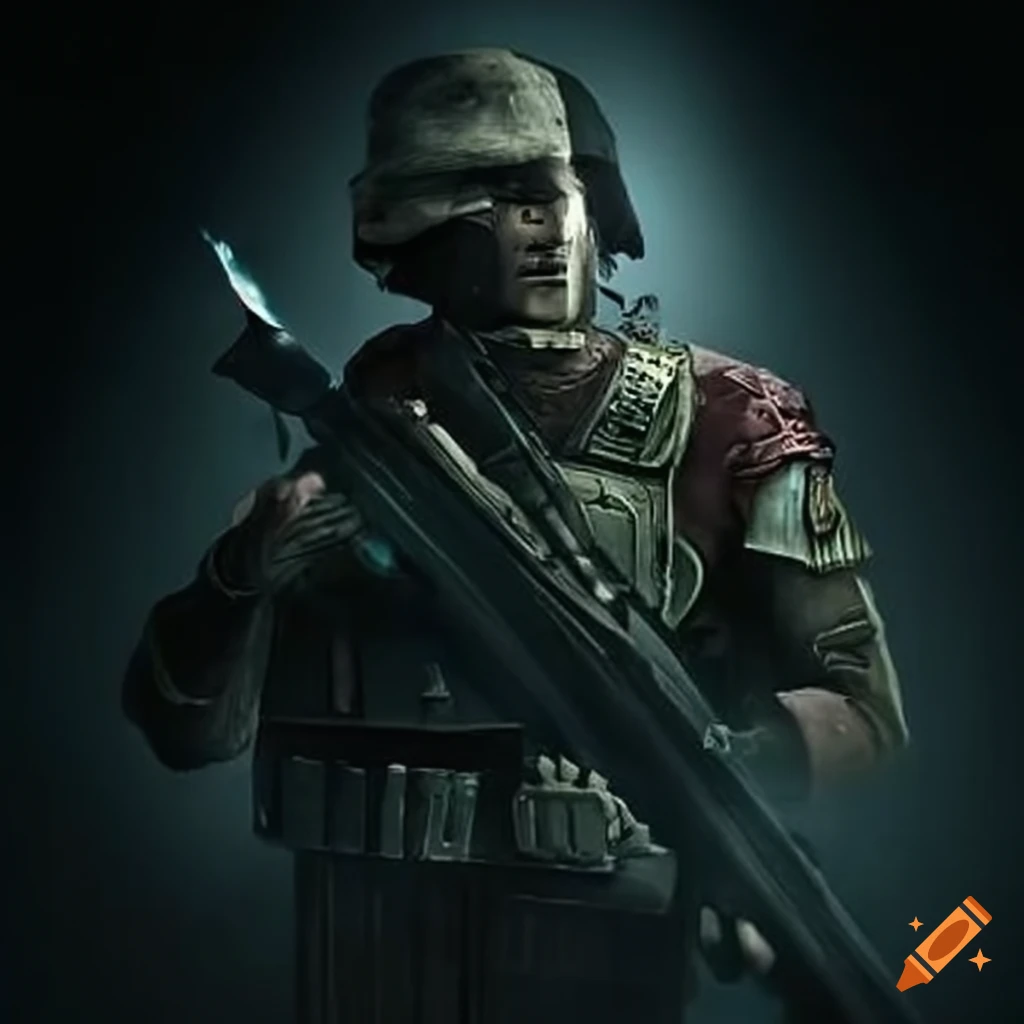 Tarkov operator embracing the gladiator theme with battle-worn armor on ...
